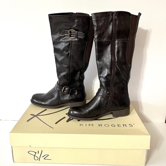 Kim Rogers | Shoes | Nwt Kim Rogers Brown Heidey Tall Boots Size 85 M ...